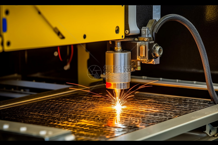 工业的激光切割技术高清图片下载-正版图片600517672-摄图网
