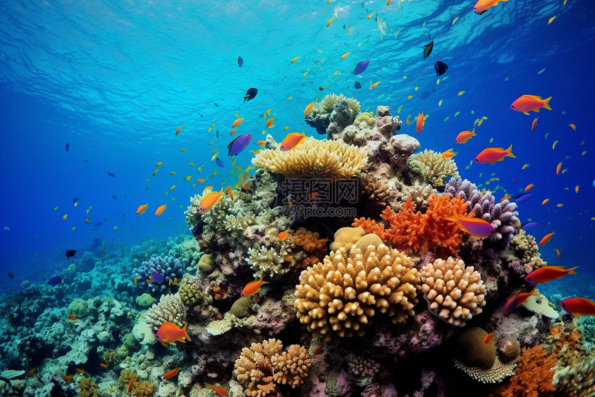 潜水者探索海洋中的奥秘高清图片下载-正版图片600517724-摄图网