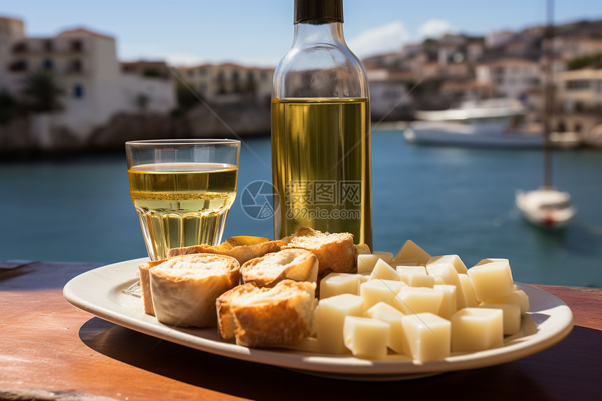 餐桌上的美食和美酒高清图片下载-正版图片600519049-摄图网