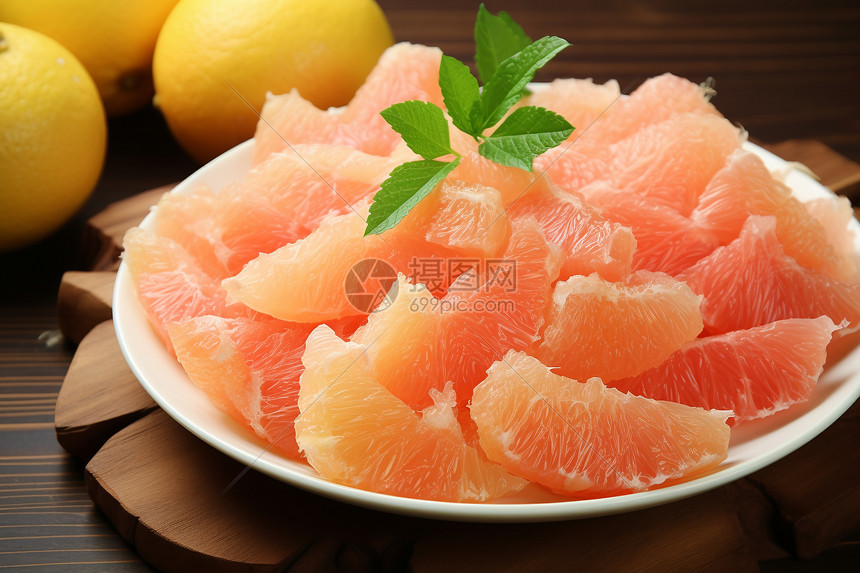 鲜美的西柚高清图片下载-正版图片600523309-摄图网