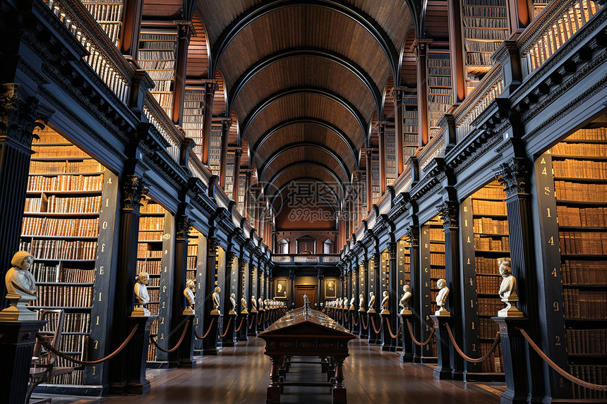 古典的图书馆高清图片下载-正版图片600523505-摄图网
