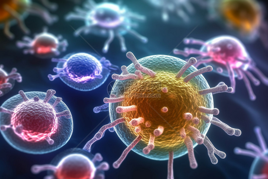 微观显微镜下的微生物图片素材-正版创意图片600524275-摄图网