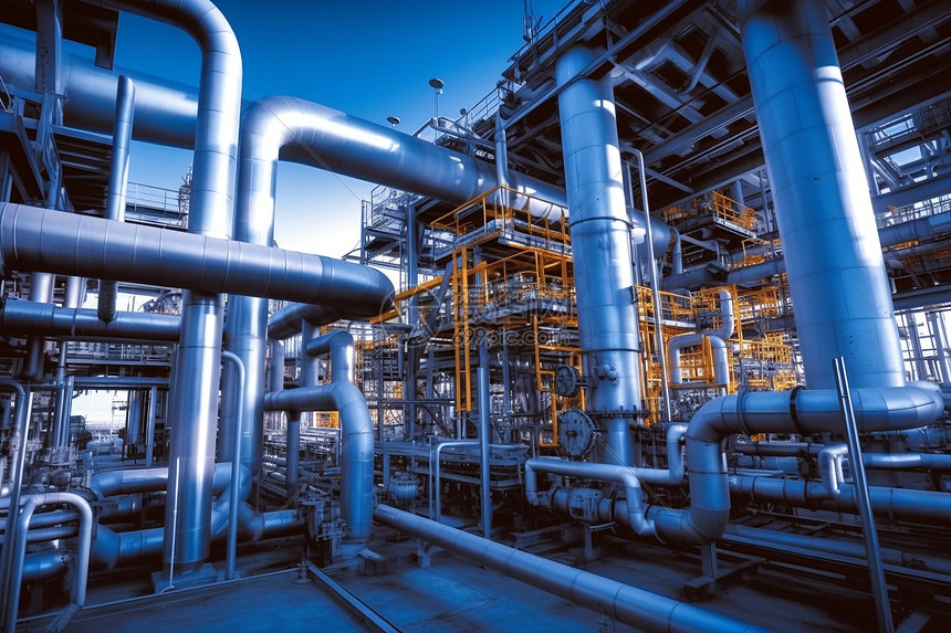 工厂的工业管道高清图片下载-正版图片600532983-摄图网