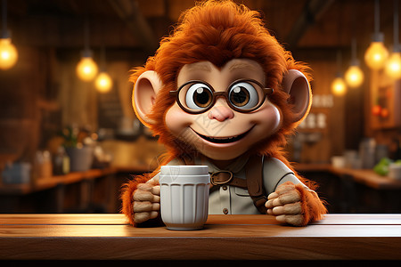 搞怪的卡通猴子插画图片下载-正版图片600547214-摄图网