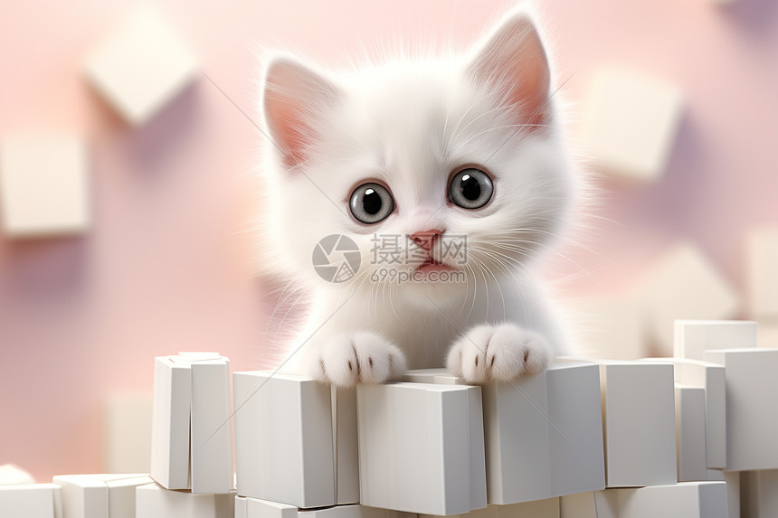 可爱的小猫咪高清图片下载-正版图片600551231-摄图网
