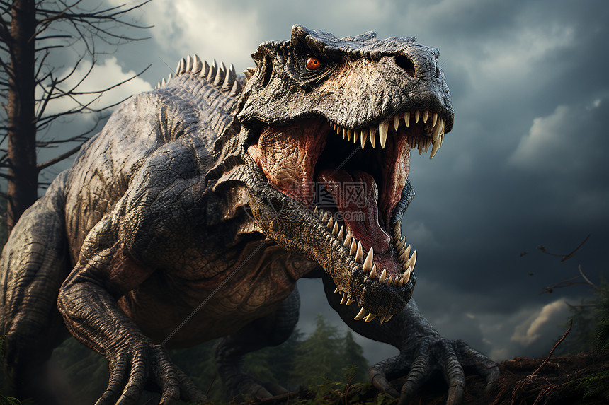 震撼视觉的霸王龙图片素材-正版创意图片600552143-摄图网