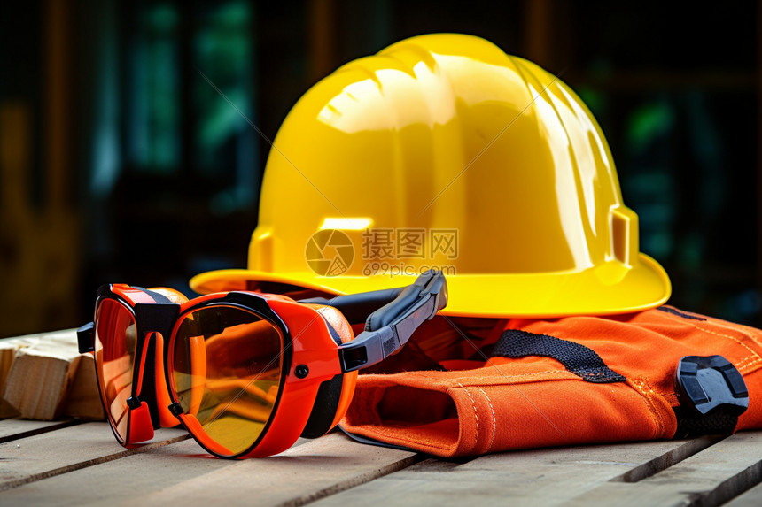 放制服上的安全帽高清图片下载-正版图片600558763-摄图网