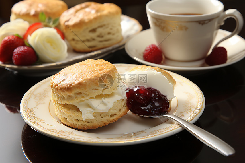 美味的英式下午茶高清图片下载-正版图片600562014-摄图网