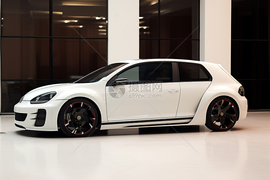 现代豪华白色汽车高清图片下载-正版图片600564012-摄图网