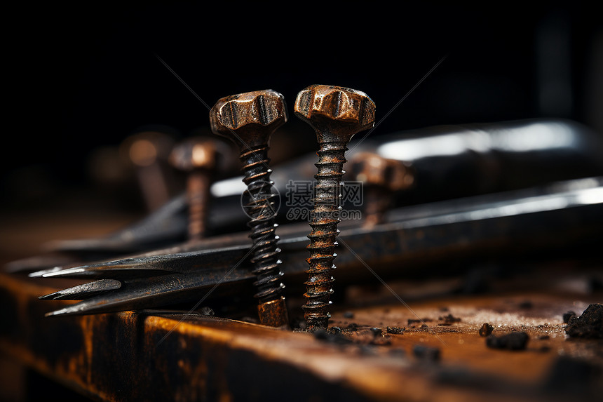 螺丝钉的近拍照片高清图片下载-正版图片600567409-摄图网