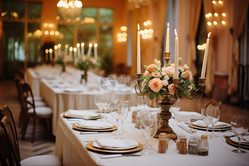 室内浪漫的宴会高清图片下载-正版图片600568151-摄图网