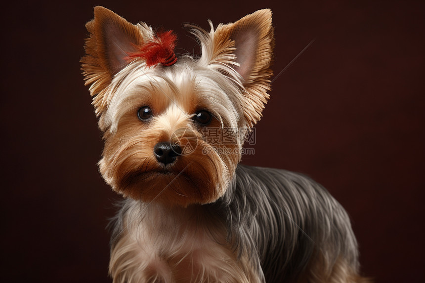 可爱的约克夏犬高清图片下载-正版图片600570875-摄图网