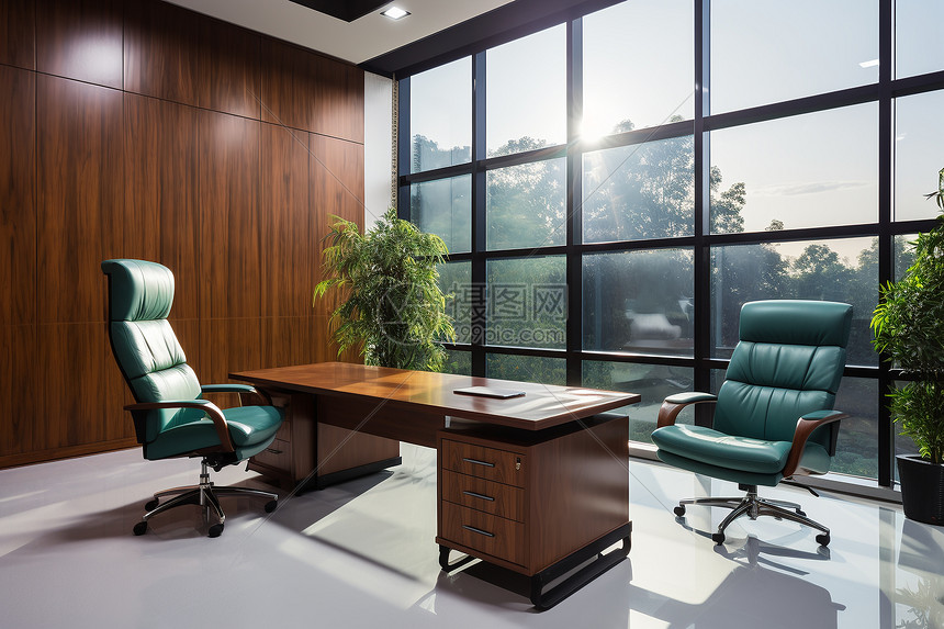现代办公室的落地窗高清图片下载-正版图片600586295-摄图网