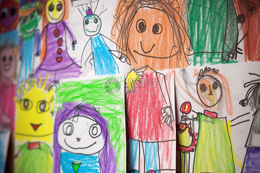 绘画的儿童画高清图片下载-正版图片600587201-摄图网