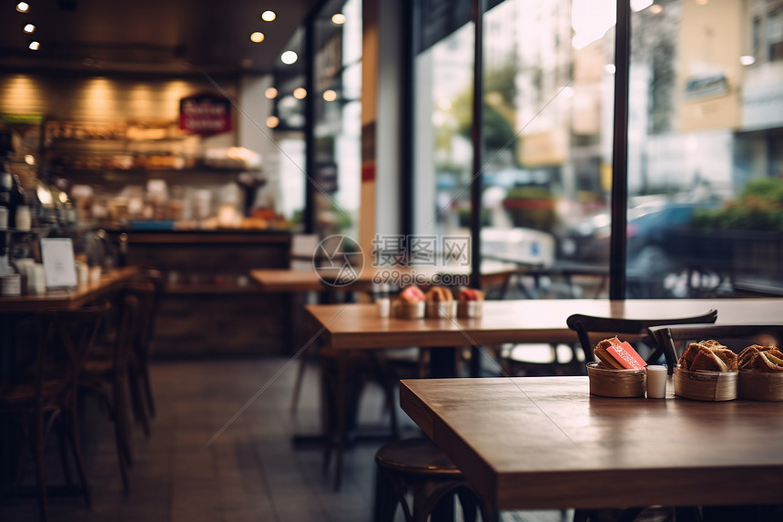 街景下的咖啡店高清图片下载-正版图片600588130-摄图网