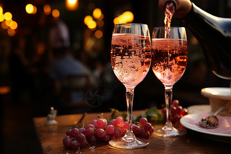 浪漫美食与美酒高清图片下载-正版图片600588139-摄图网
