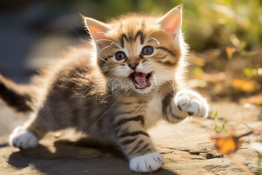 玩耍的小猫咪高清图片下载-正版图片600592664-摄图网
