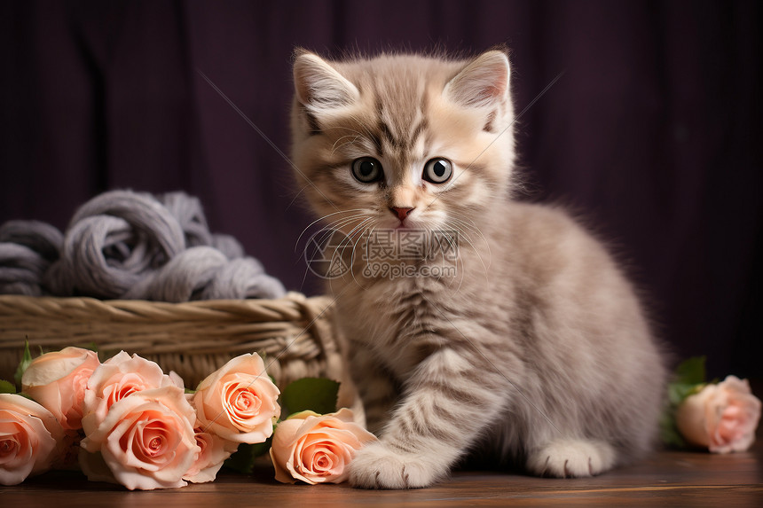 可爱的小猫咪高清图片下载-正版图片600593345-摄图网