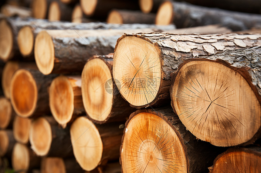 堆叠整齐的树木高清图片下载-正版图片600597458-摄图网