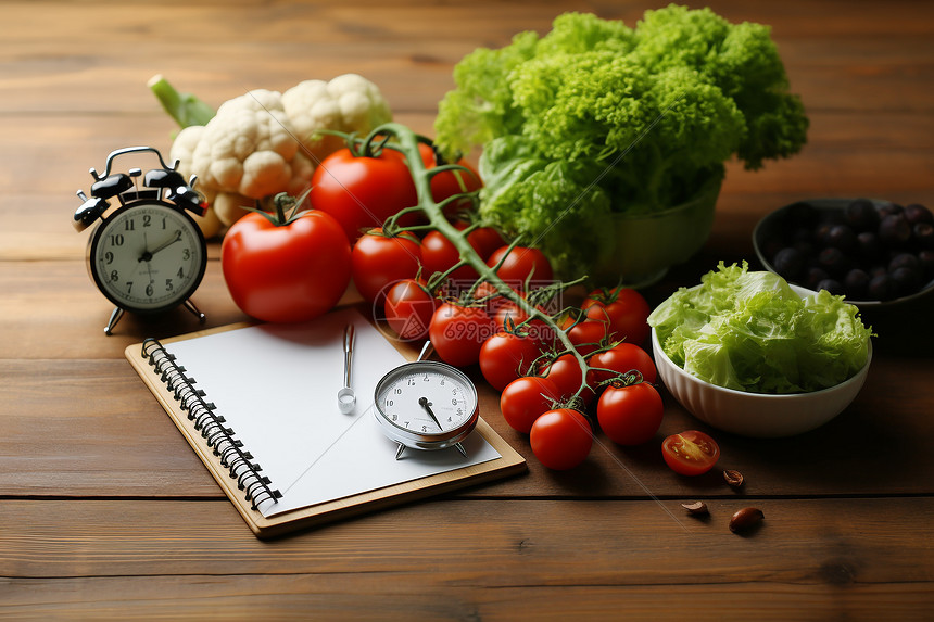 健康饮食的食谱高清图片下载-正版图片600601504-摄图网