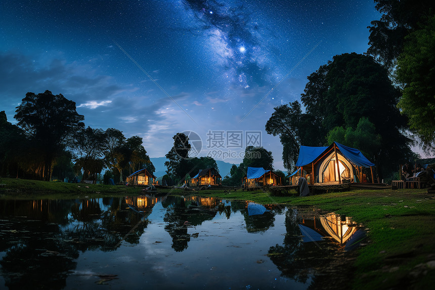 夜晚的星空高清图片下载-正版图片600606469-摄图网