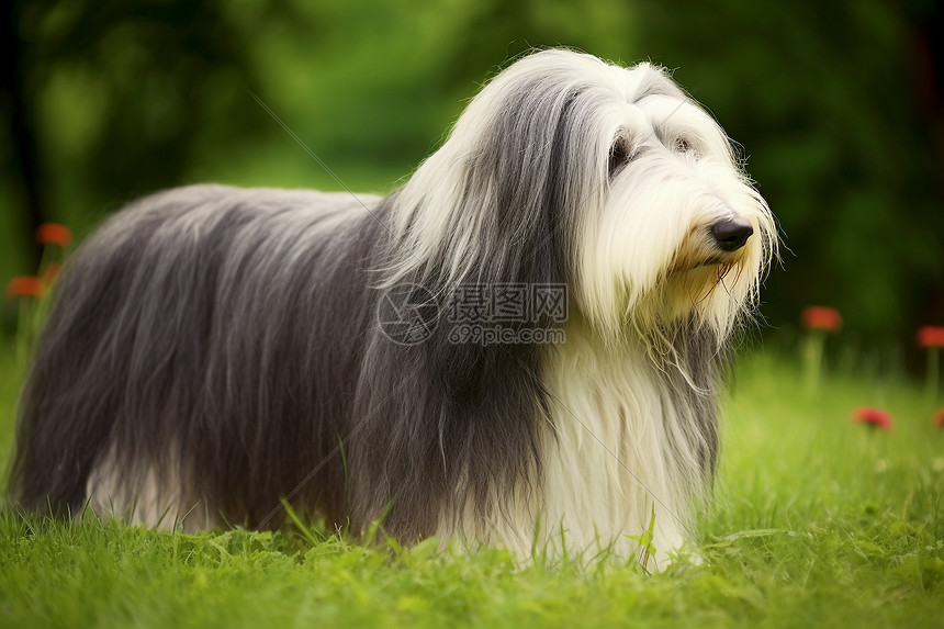 可爱的长毛狗高清图片下载-正版图片600615963-摄图网
