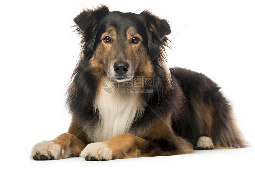 美丽的长毛狗高清图片下载-正版图片600627436-摄图网