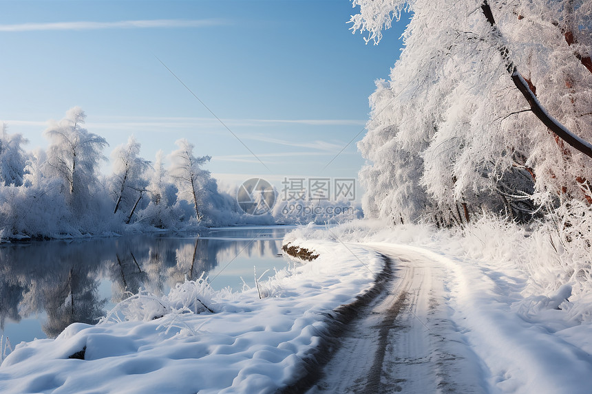 冬日仙境高清图片下载-正版图片600628151-摄图网