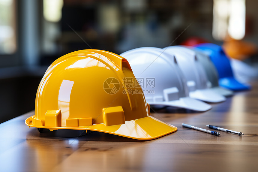黄色安全帽高清图片下载-正版图片600628368-摄图网