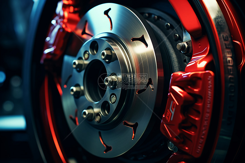 高性能车刹车系统高清图片下载-正版图片600631005-摄图网