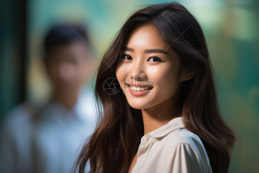 年轻漂亮女孩的侧脸高清图片下载 正版图片600637950 摄图网