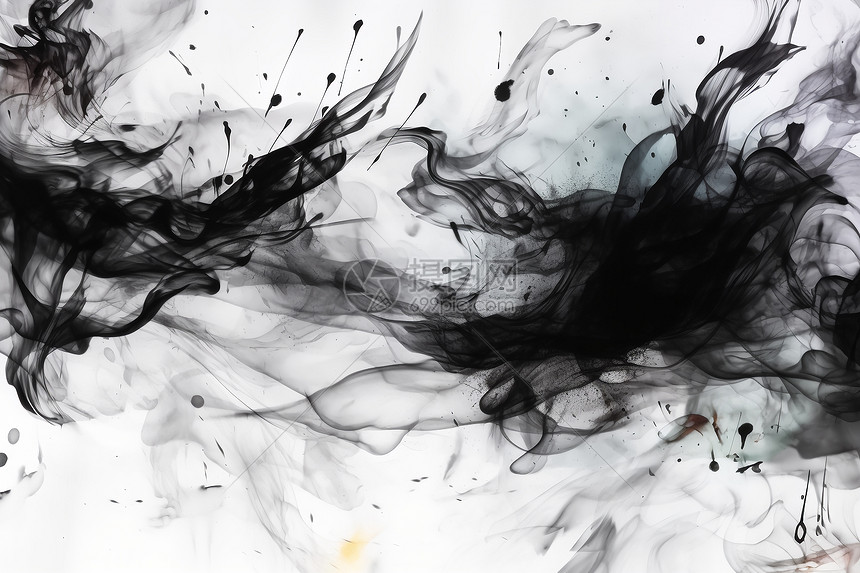 水墨背景高清图片下载-正版图片600639275-摄图网
