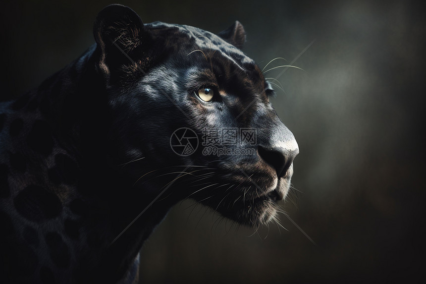 凶猛的黑豹高清图片下载-正版图片600643201-摄图网