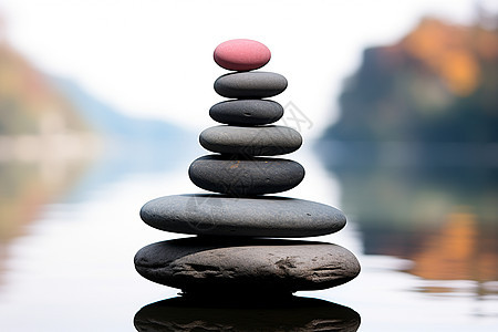 石头上堆积的石堆高清图片下载-正版图片600654571-摄图网