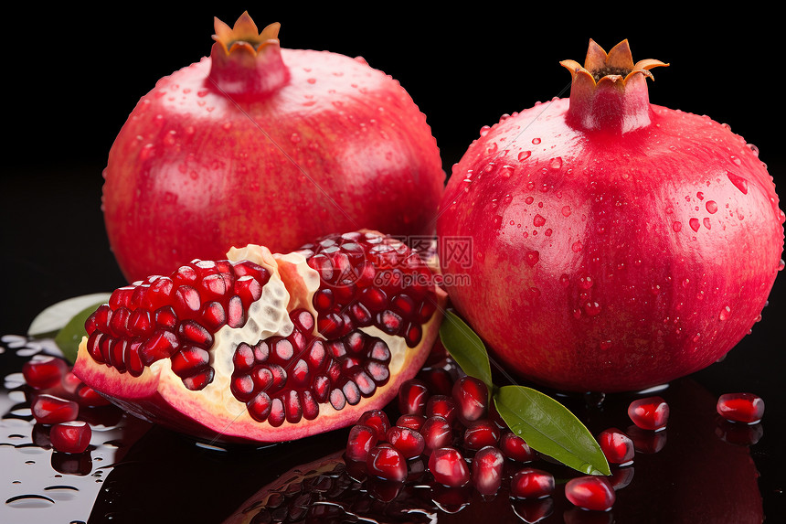 红色石榴高清图片下载-正版图片600650497-摄图网