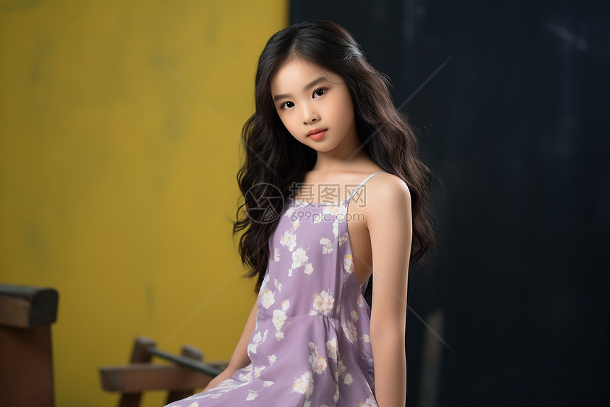 可爱的美丽女孩高清图片下载-正版图片600654270-摄图网