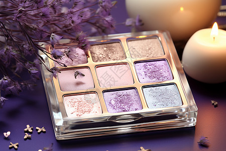 颜色柔和的化妆品眼影盘高清图片下载-正版图片600660521-摄图网