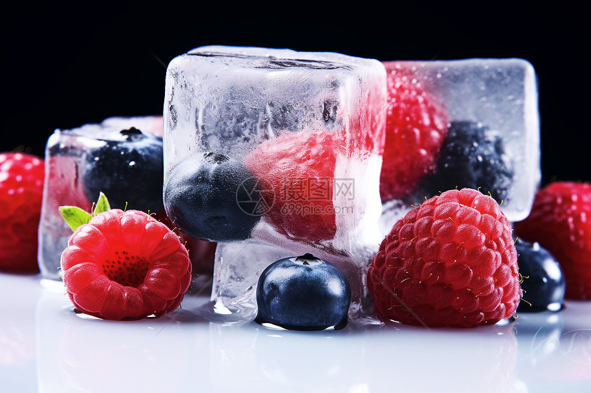 冰冻的水果盛宴高清图片下载-正版图片600662461-摄图网