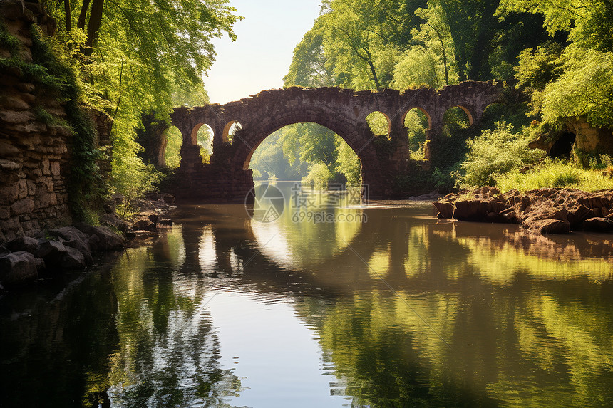 风景如画的石拱桥高清图片下载-正版图片600668977-摄图网