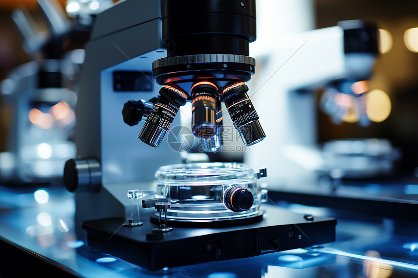 现代实验室的显微镜高清图片下载-正版图片600675597-摄图网
