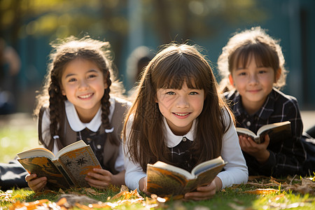 外国人趴在草坪上看书素材_外国人趴在草坪上看书高清图片素材下载_摄图网