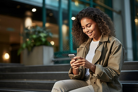 看手机插画_看手机卡通_看手机插图_手绘_板绘_摄图网