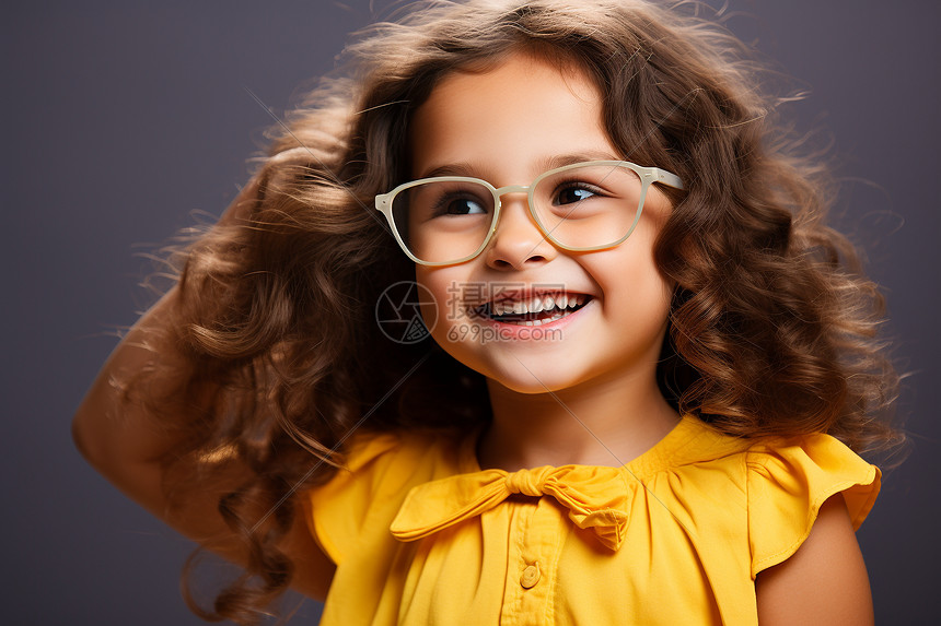 愉快的可爱小女孩高清图片下载-正版图片600689852-摄图网