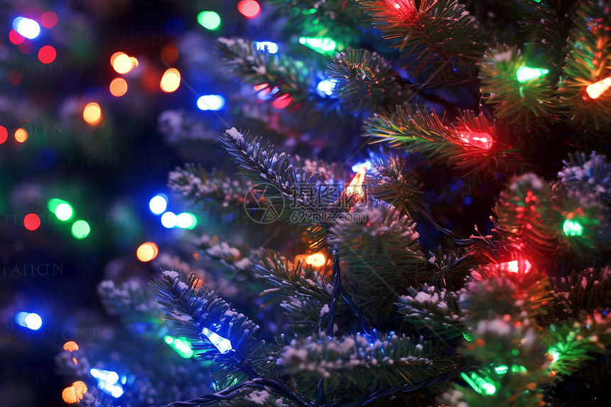 圣诞树之光高清图片下载-正版图片600699486-摄图网