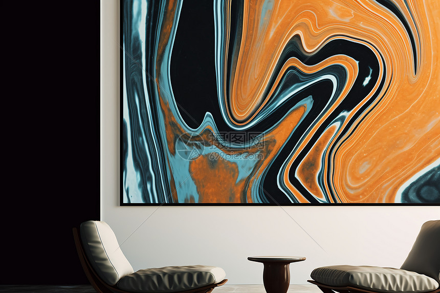 现代风格的艺术画高清图片下载-正版图片600705730-摄图网