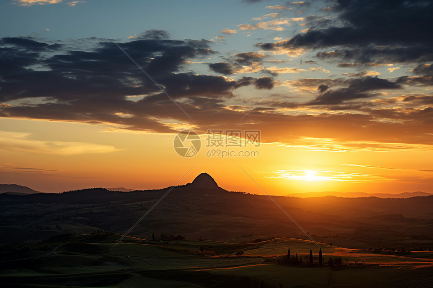 黎明前的风景高清图片下载-正版图片600709702-摄图网