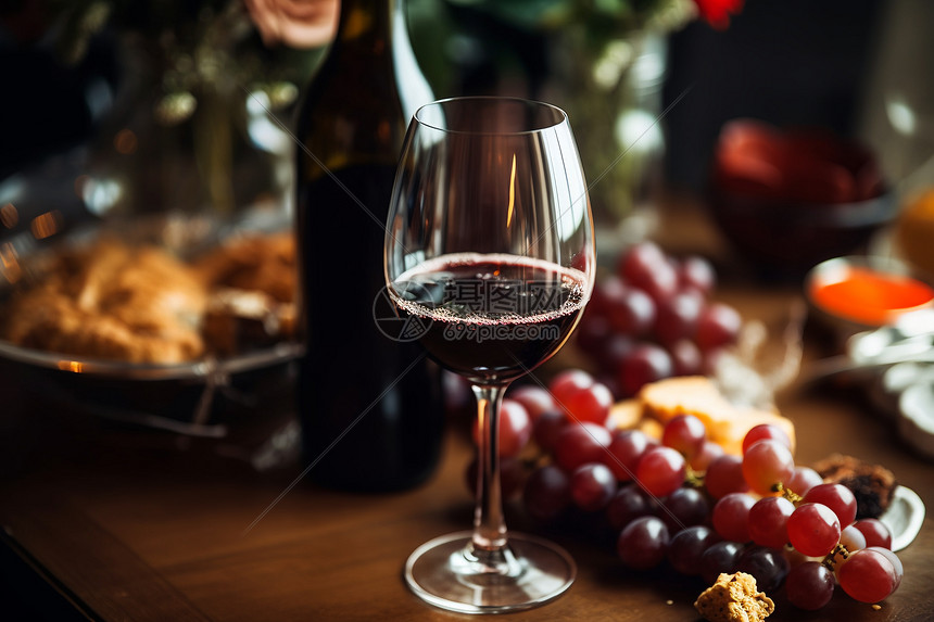 浪漫美食与美酒高清图片下载-正版图片600710677-摄图网