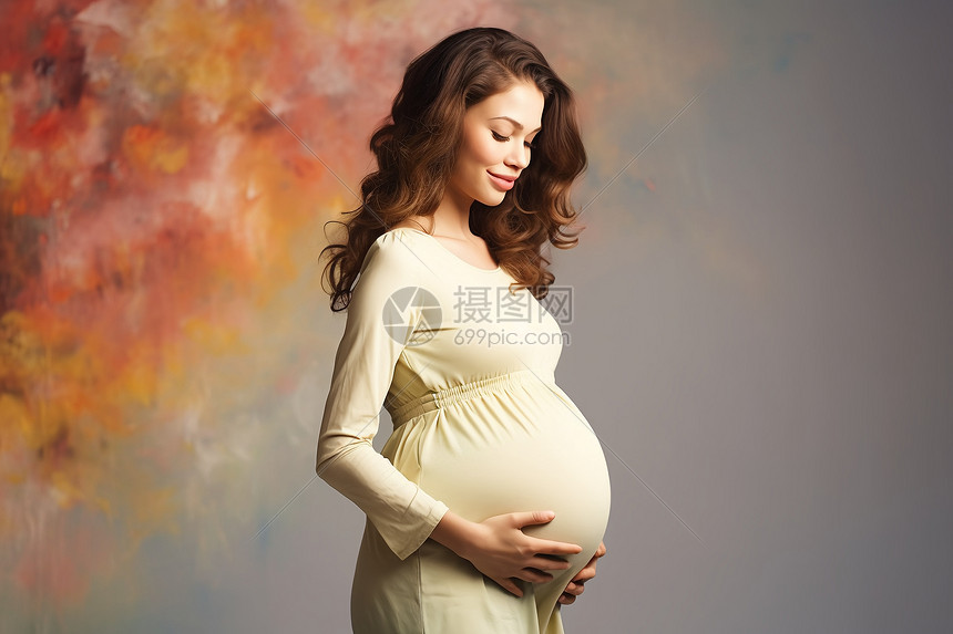 幸福的孕妇高清图片下载-正版图片600715896-摄图网