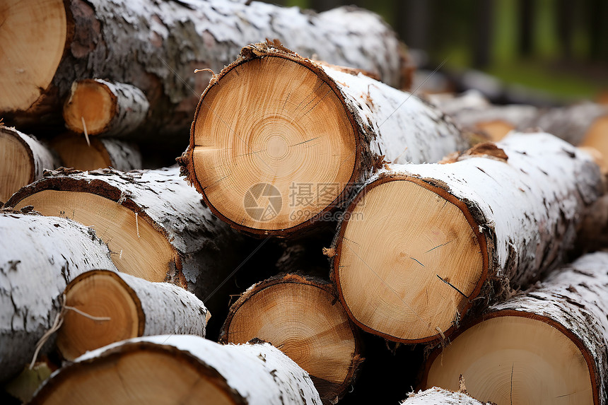 户外堆放的木材高清图片下载-正版图片600717332-摄图网