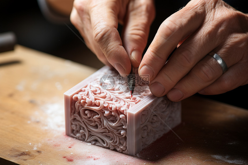 雕刻艺术品的雕刻家高清图片下载-正版图片600717904-摄图网